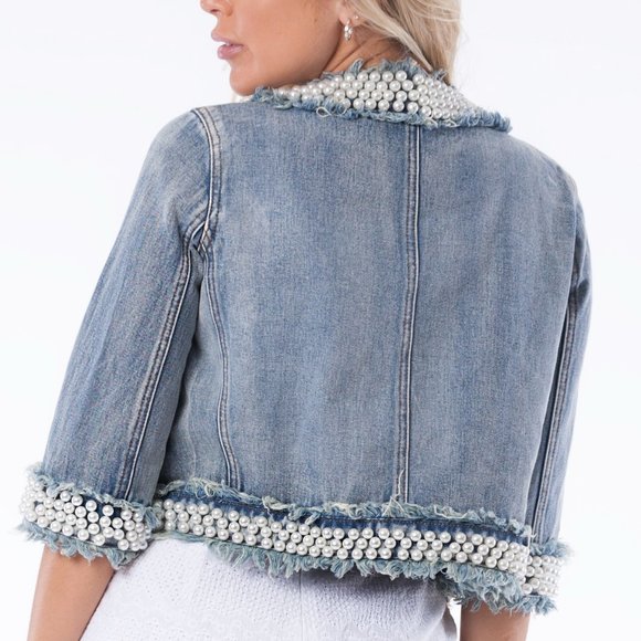 Jackets & Coats | Pearl Denim Jacket | Poshmark